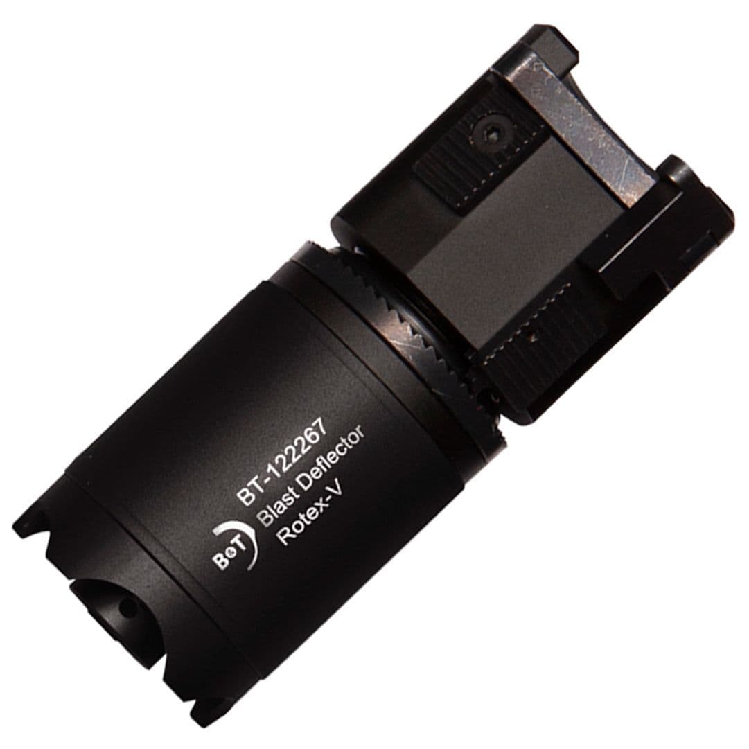 ASG B&T Rotex-V Barrel Extension Mock Suppressor 95mm Blast Deflector Black