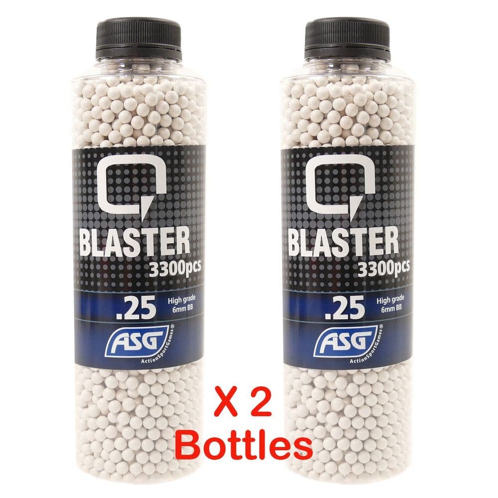 ASG Q Blaster 0 25g BB 3300 x 2 Bottles 6600