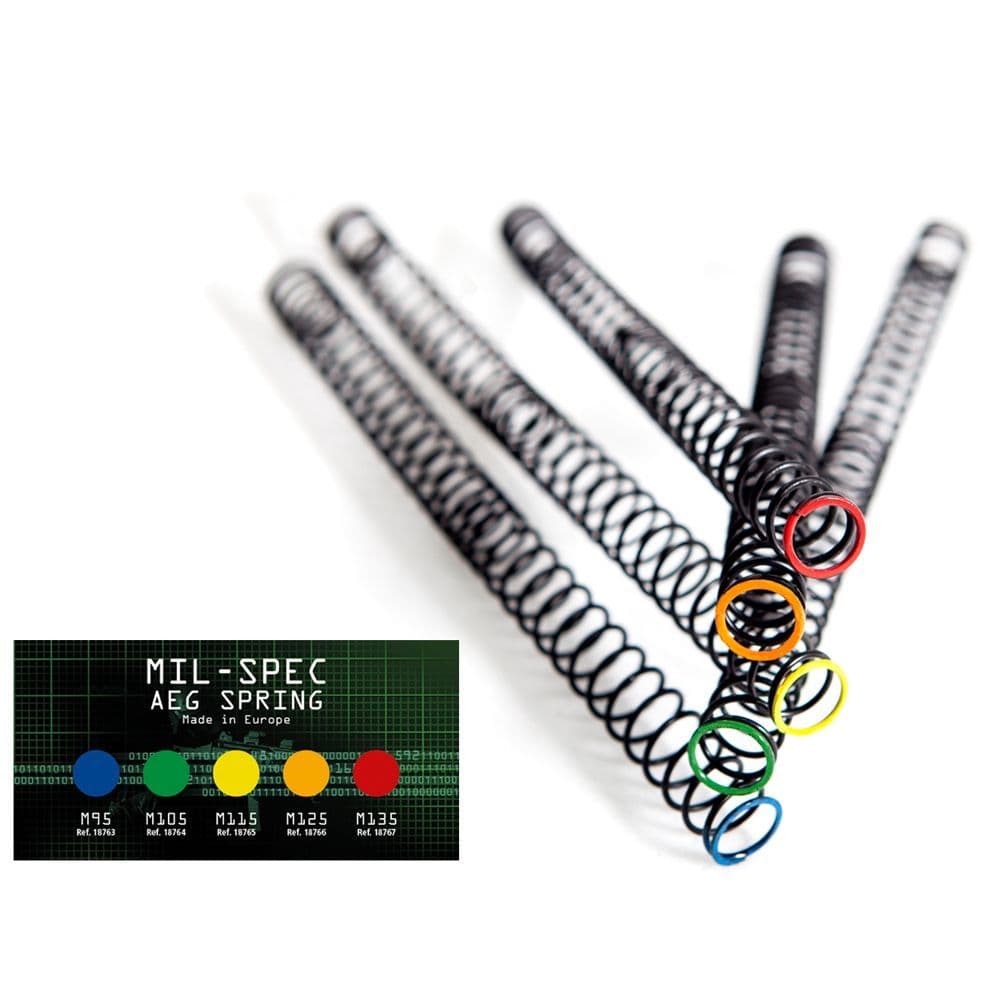 ASG Ultimate Mil-Spec AEG Gearbox Springs Zinc Plated Colour Coded