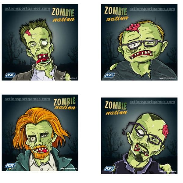 ASG Zombie Shooting Targets 100 Pack 14cm