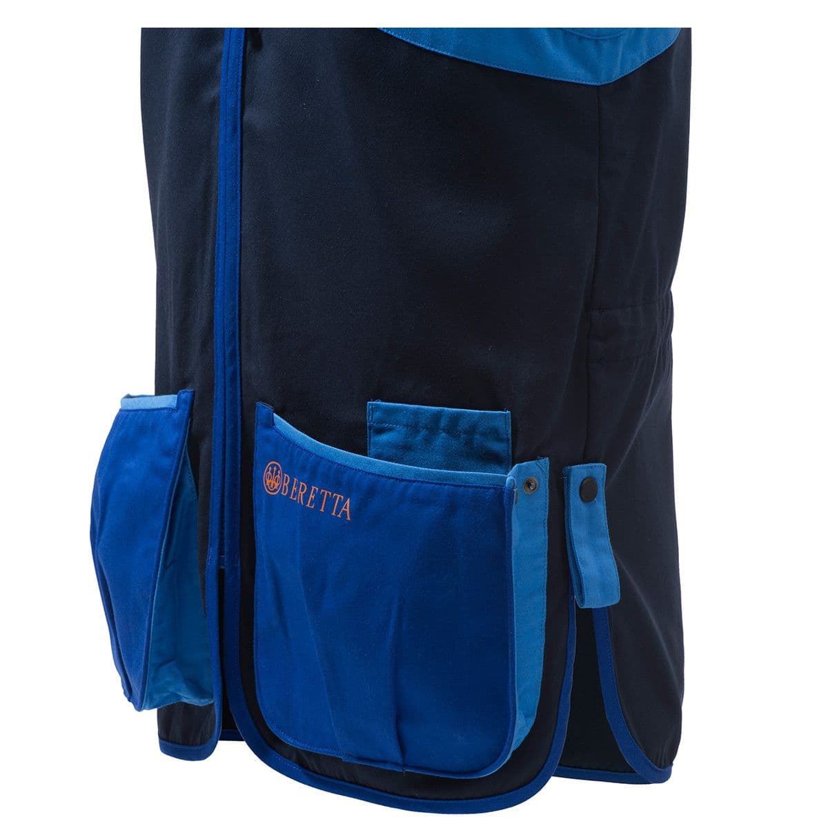 Beretta Full Cotton Shooting Vest Skeet Blue And Navy