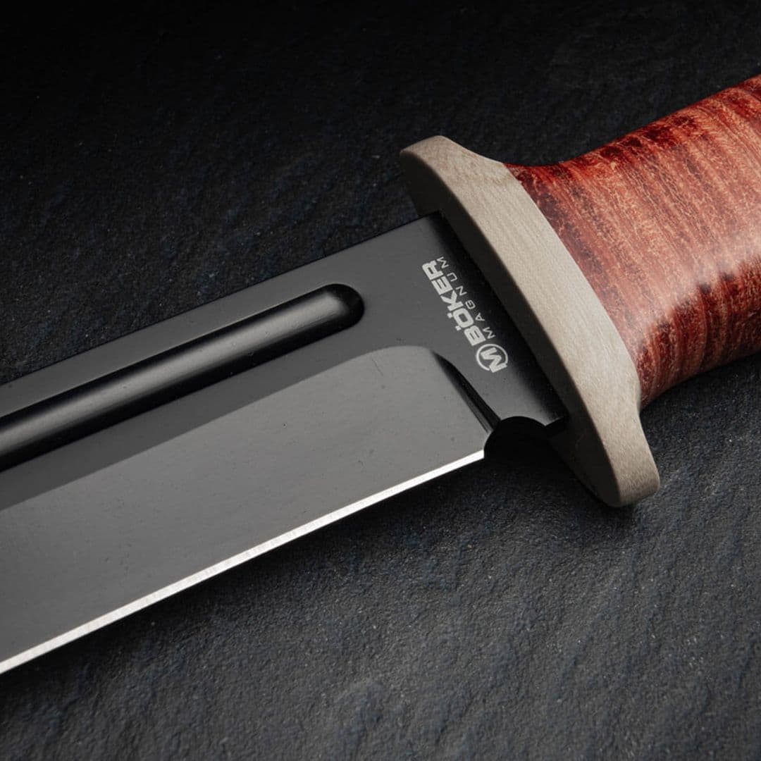 Boker Magnum Ranger Field Bowie Brown Fixed Blade