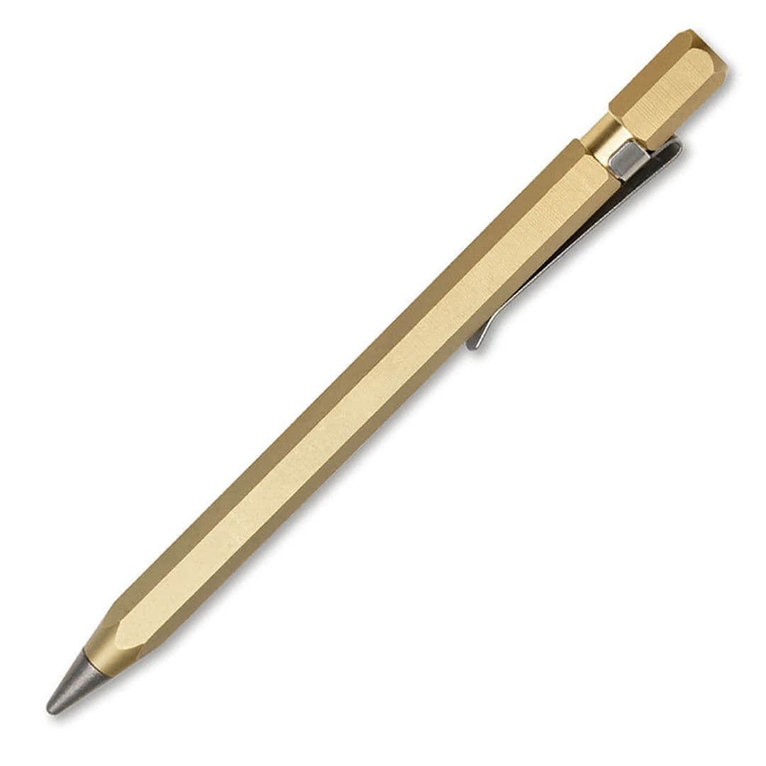 Boker Plus Redox Pen Brass Ethergraf Tip Writing