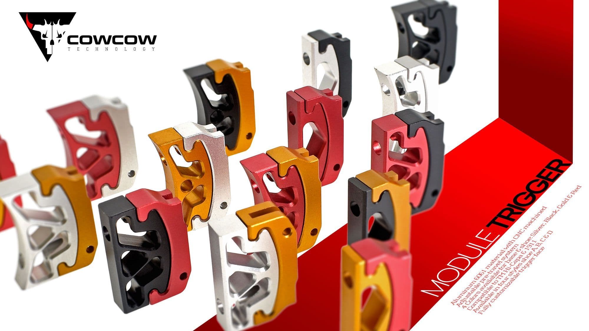 CowCow Airsoft Module Trigger Shoe Type A TM Hi-Capa & 1911 GBB
