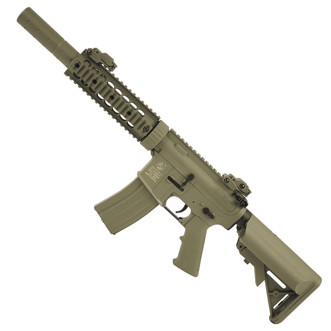 Cybergun Colt M4 Silent Ops Rifle Poly Tan Airsoft Rifle AEG
