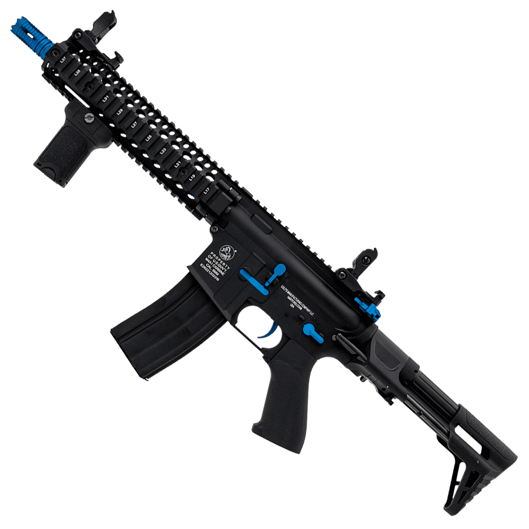 Cybergun Colt Sierra M4 PDW Airsoft Rifle Blue