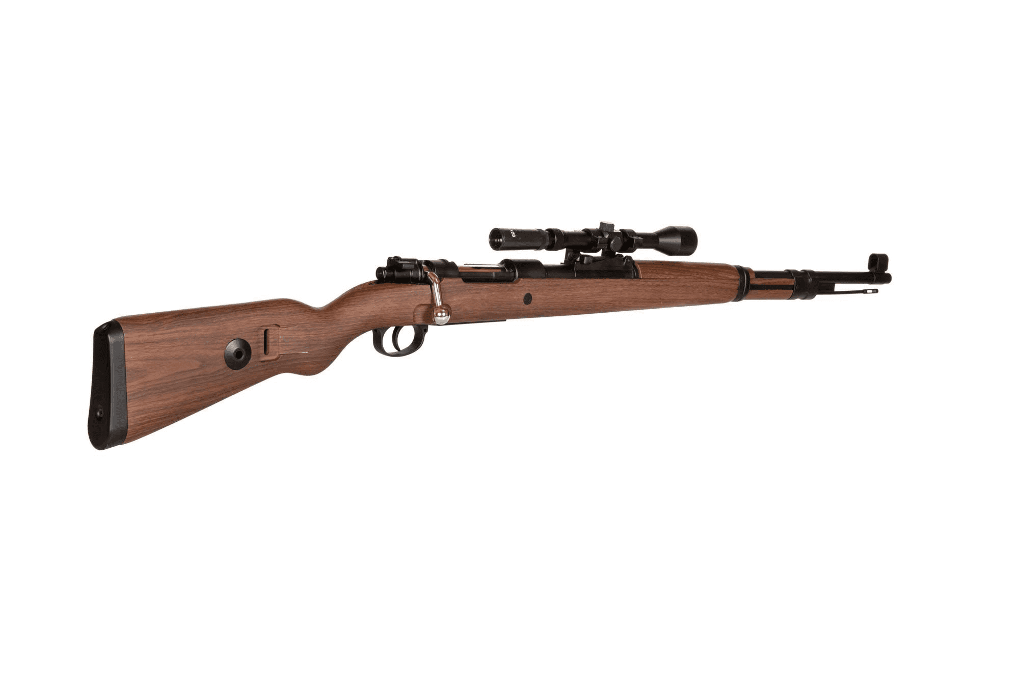 Double Bell Kar98k Rifle Replica Spring Powered Polymer Version Optics
