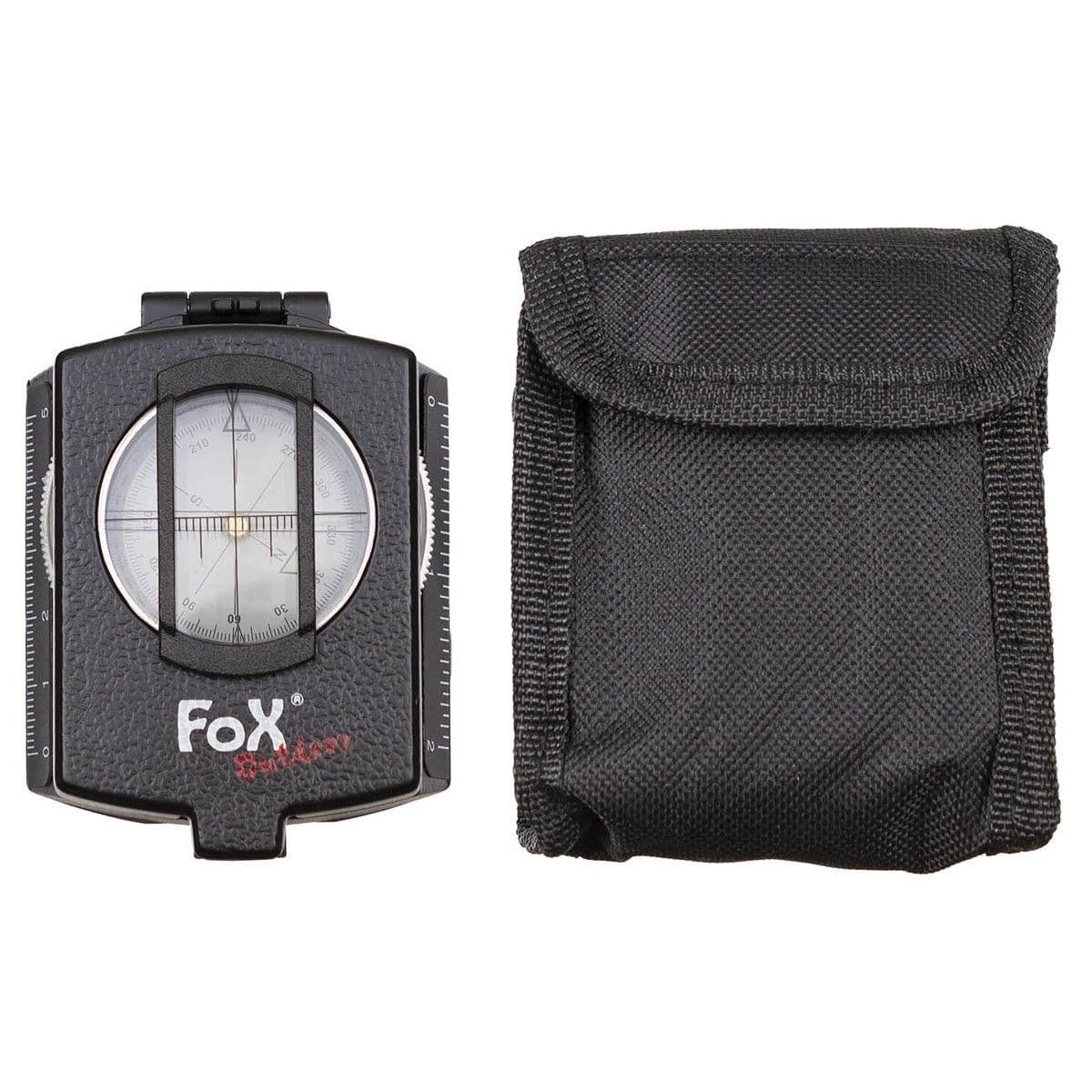 Fox Outdoor Precision Metal Body Compass Black Map Reading Hiking Camp ...