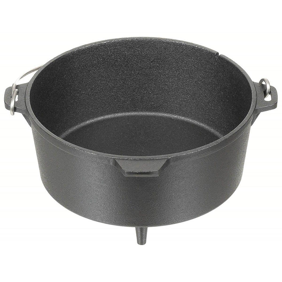 Fox Outdoors Dutch Pot Oven Cast Iron Cooking Pot 3 8 ltr Camp Fire