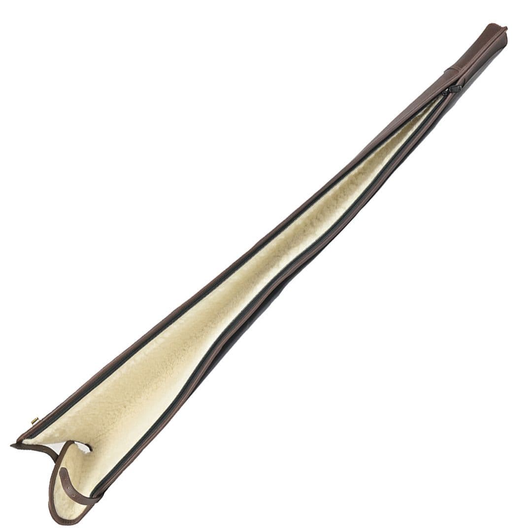 GMK Stockbridge Leather Shotgun Carry Slip Sleeve Brown 50 Padded