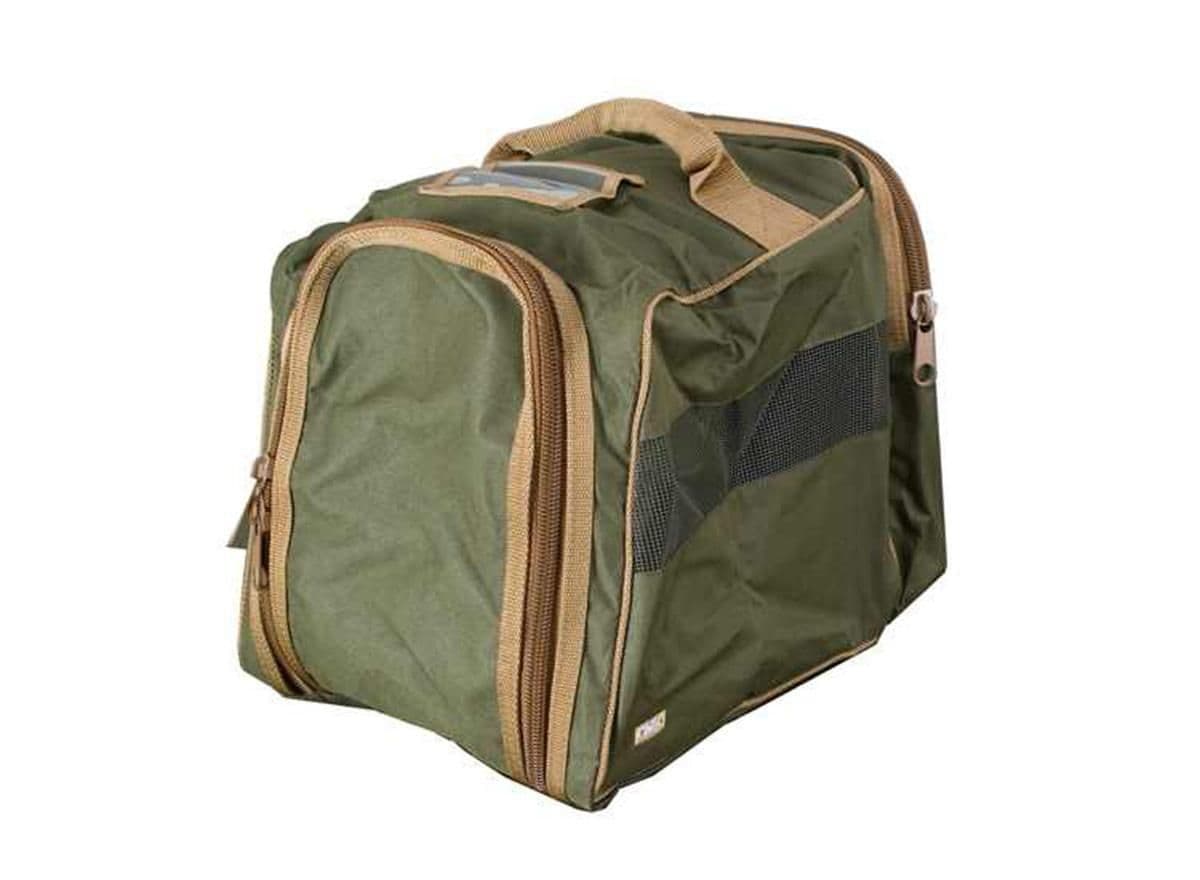 GMK Walking Boot Bag Green with Brown Trim
