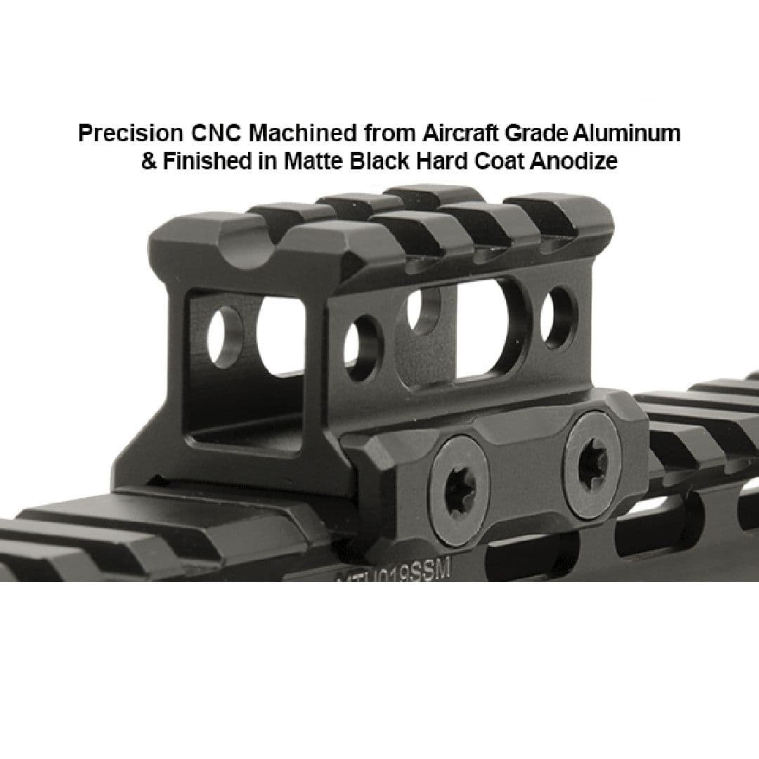 Leapers UTG Super Slim Picatinny Rail Riser Scope Mount 0 83" 3 Slot Black