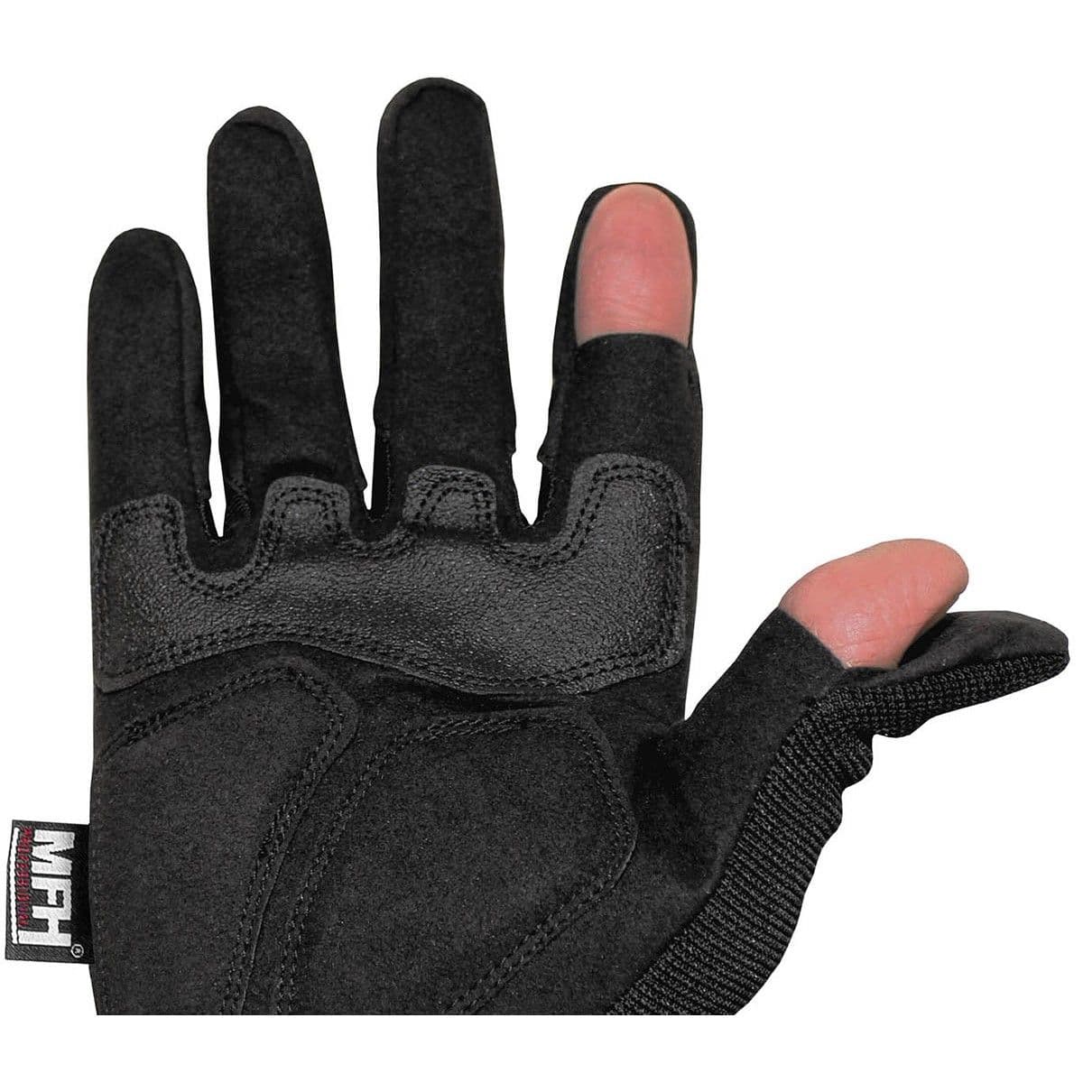 MAX Attack Tactical Range Gloves Black Airsoft Padded Protection