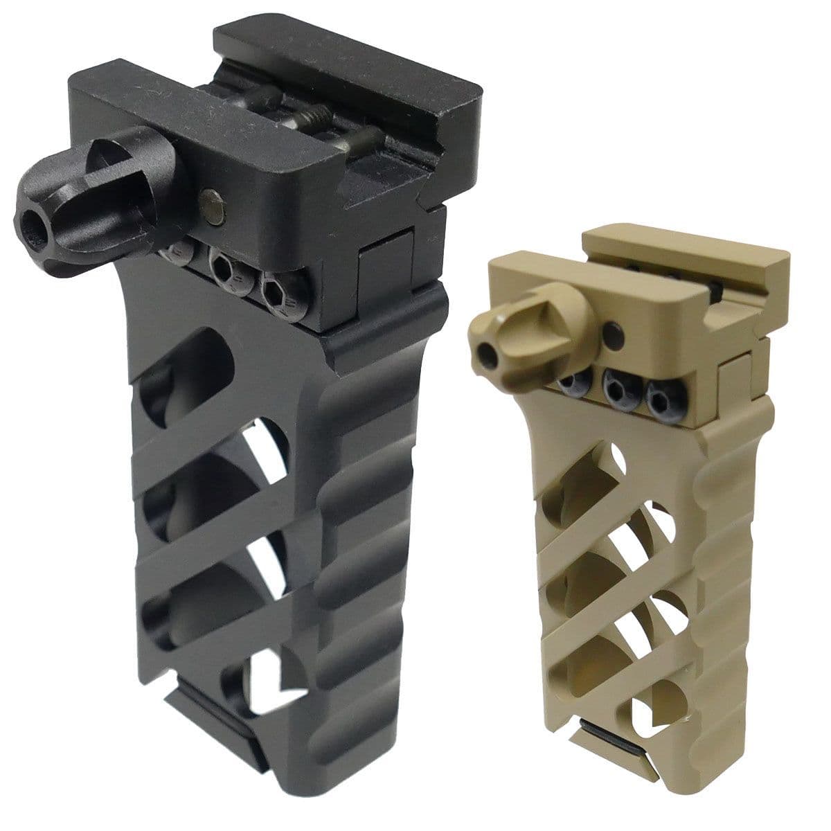 Metal CNC QD Ultralight Front Vertical Skeleton Grip 20mm Picatinny Rails