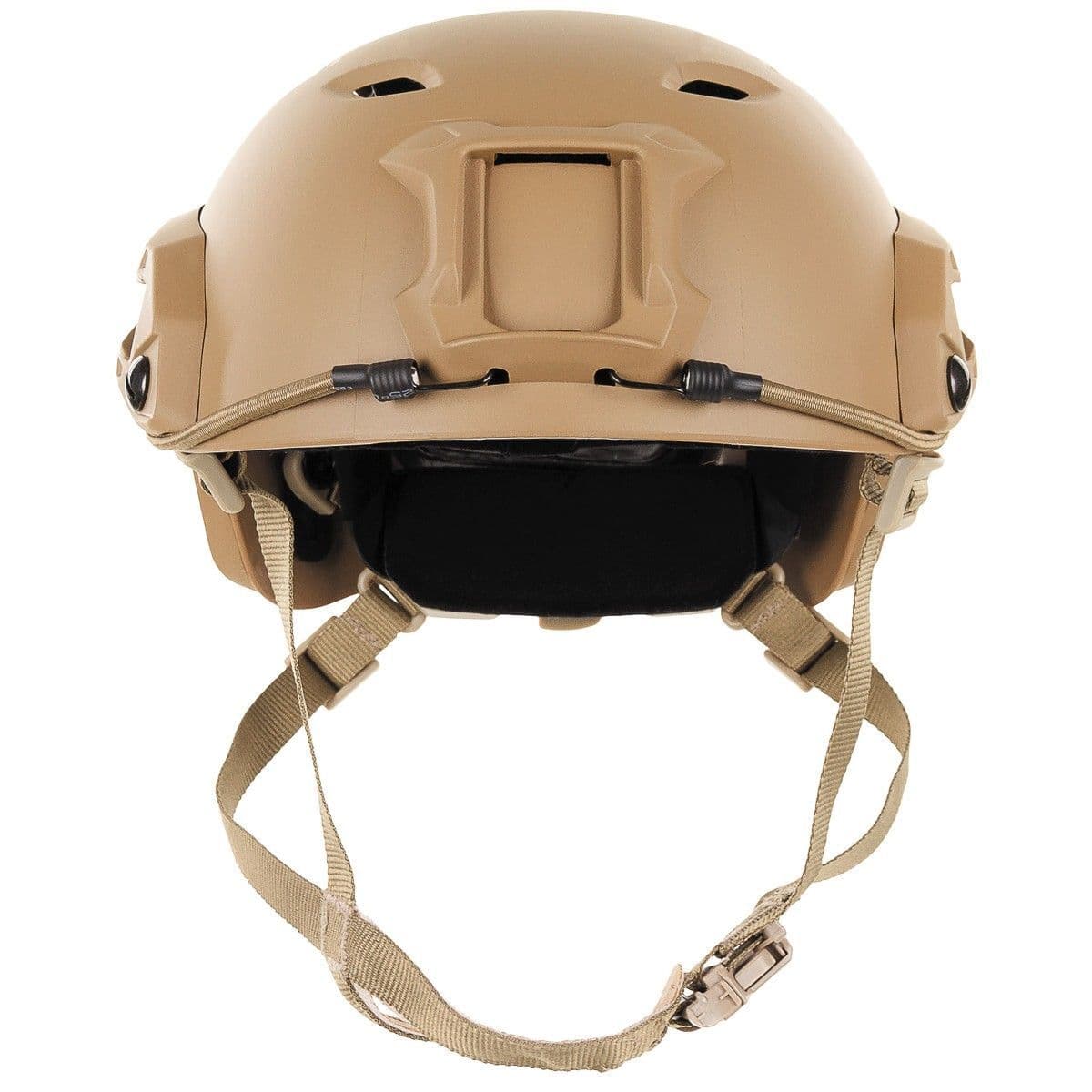 MFH FAST Helmet Para Army Style Rails Lightweight ABS Coyote