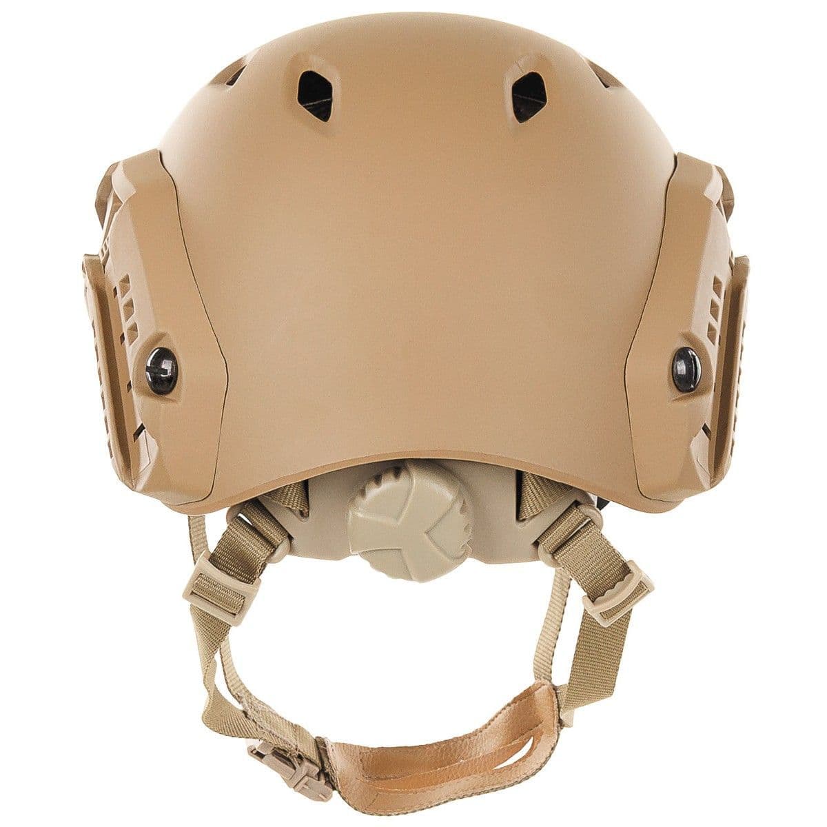 MFH FAST Helmet Para Army Style Rails Lightweight ABS Coyote