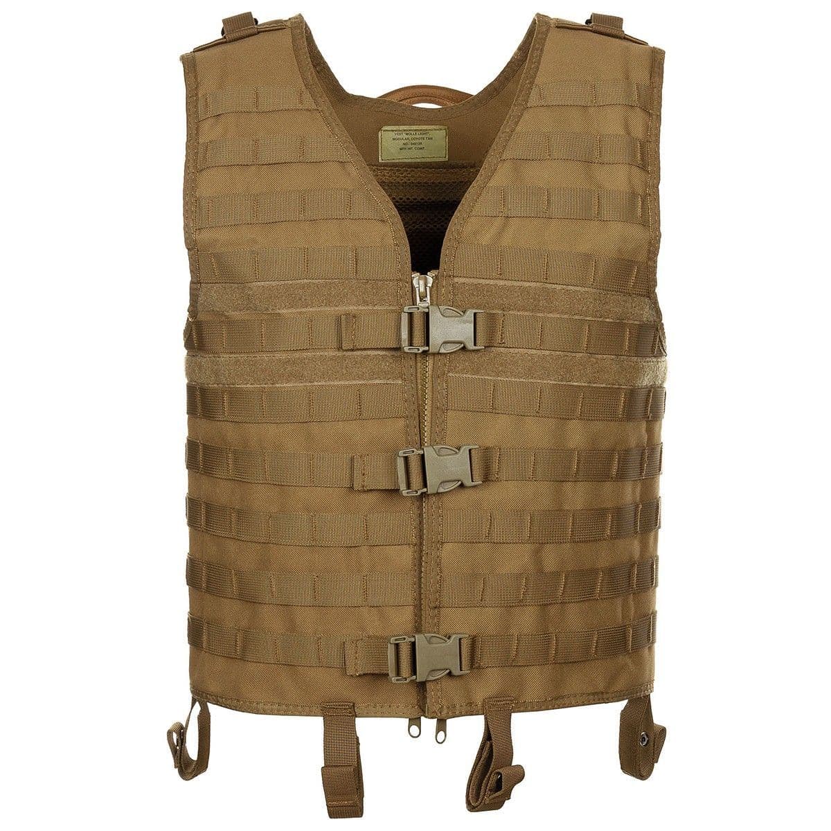 Mfh Molle Light Platform Vest Modular Coyote