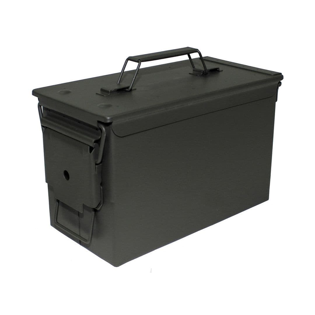 MFH US Ammo Box Metal M2A1 cal 50mm Medium OD Green