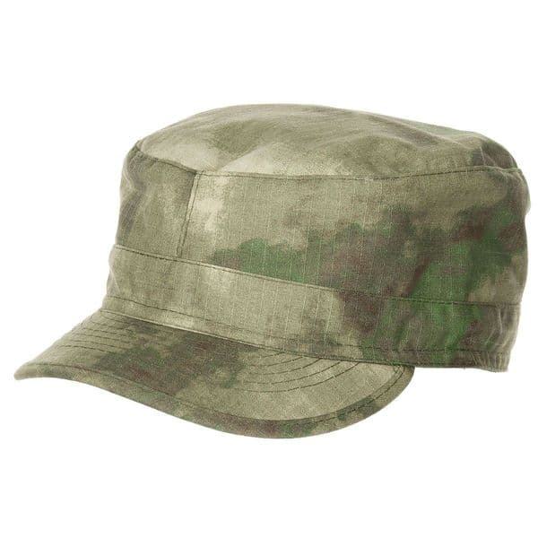 MFH US Army Style Combat Field Cap Hat HDT Green Everglade Camo