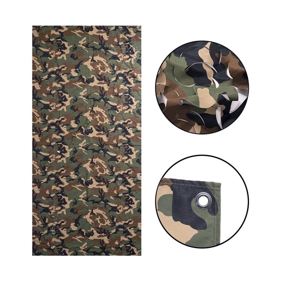 Mil-Tec Laser Cut Camo Hide Net Woodland Camo 1 5m x 3m