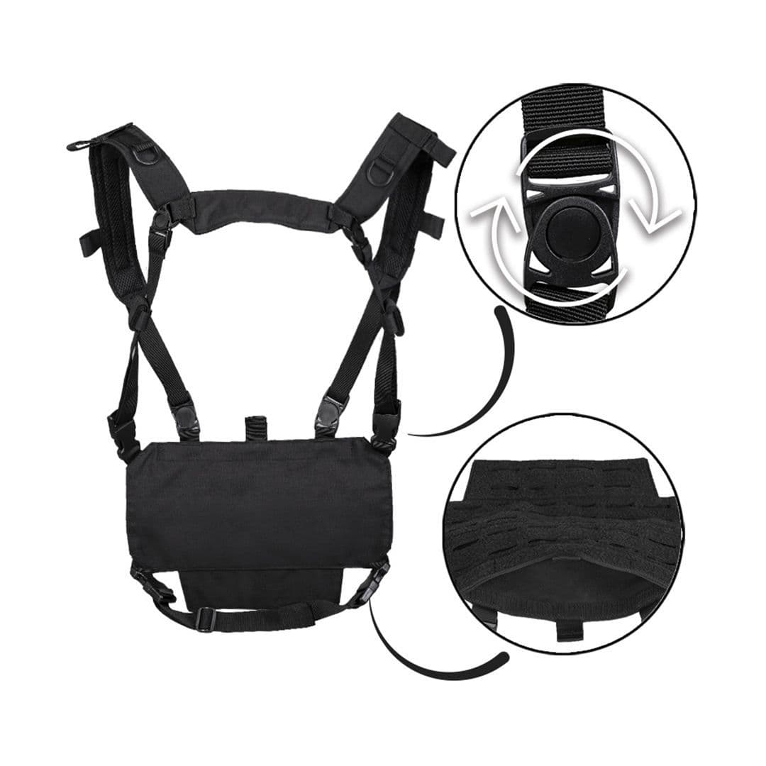 Mil-Tec Tactical Chest Rig Lightweight Black