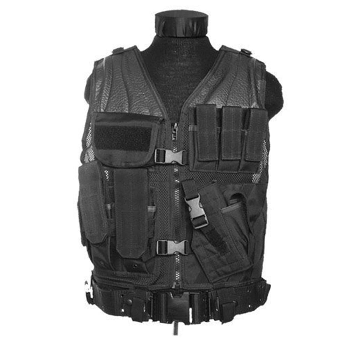 Mil Tec Usmc Tactical Vest Quick Draw Black