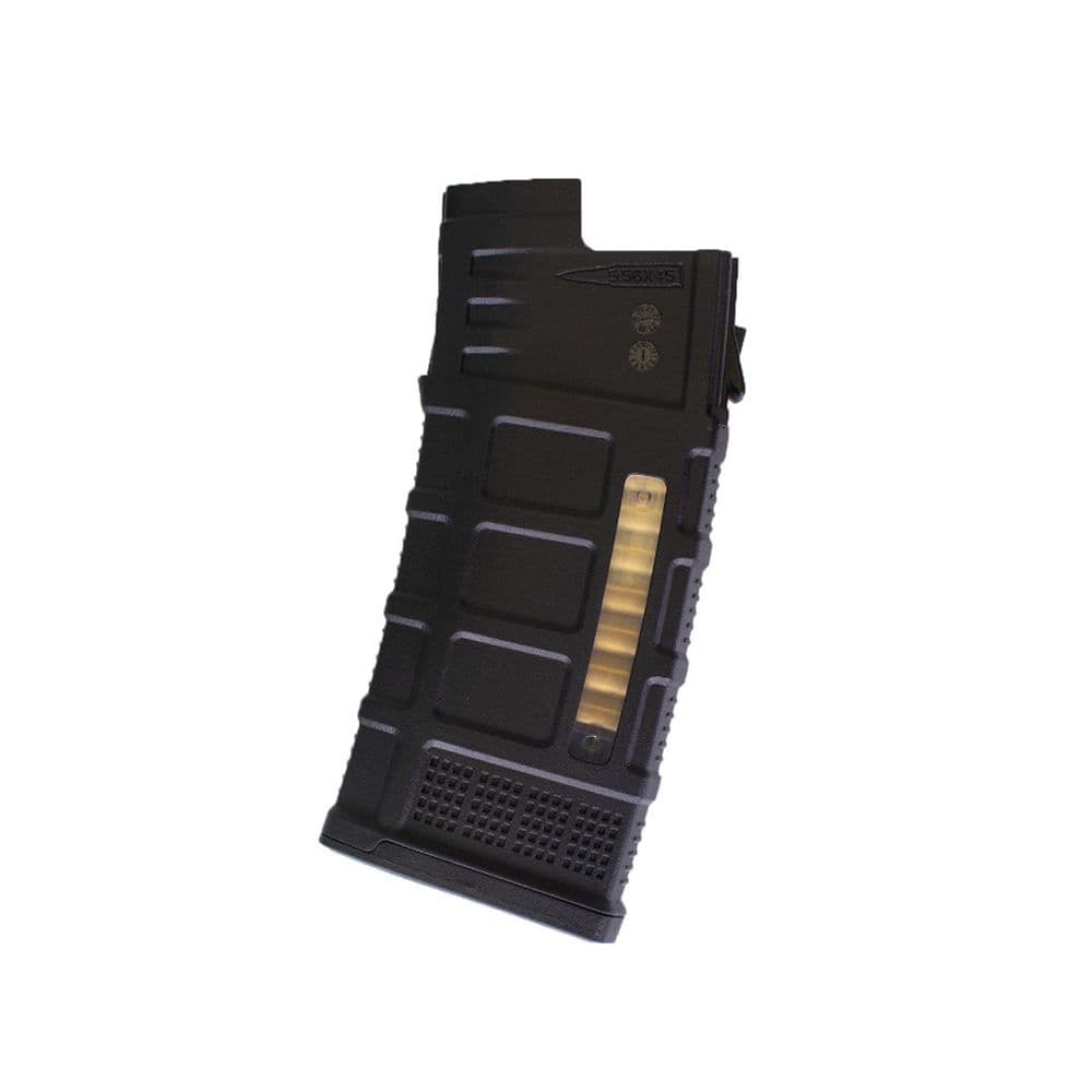 Nuprol Airsoft AUG W-Mag Polymer Mid-Cap Window Magazine 70RD Black 6mm bbs