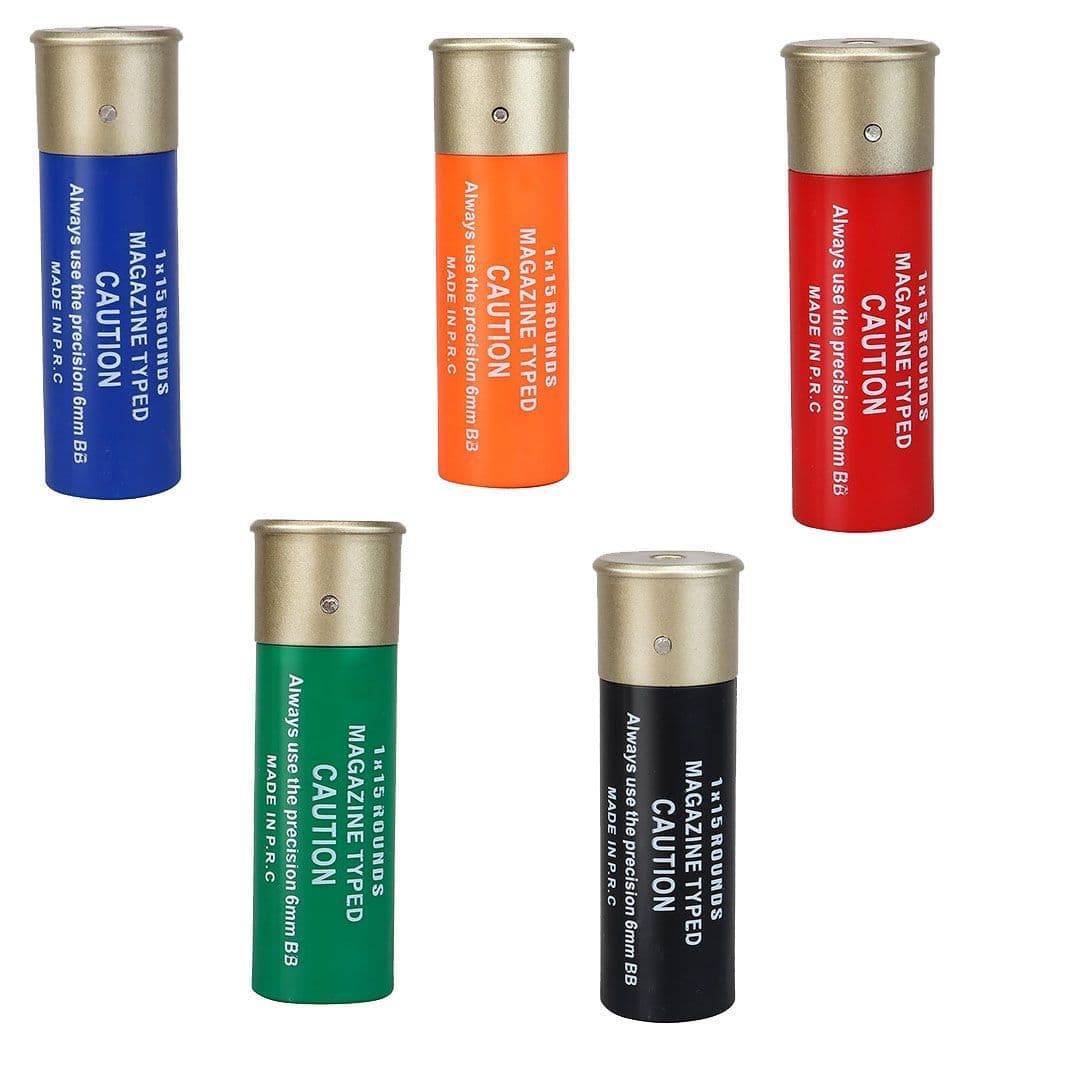 Nuprol Airsoft Shotgun Shells 15rd 6 Pack ABS