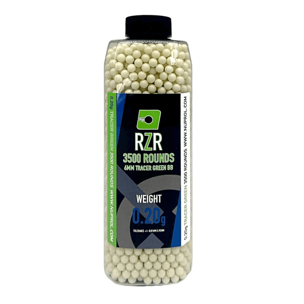 Nuprol RZR Airsoft Tracer bbs Green 0 20g 3500 Bottle 6mm