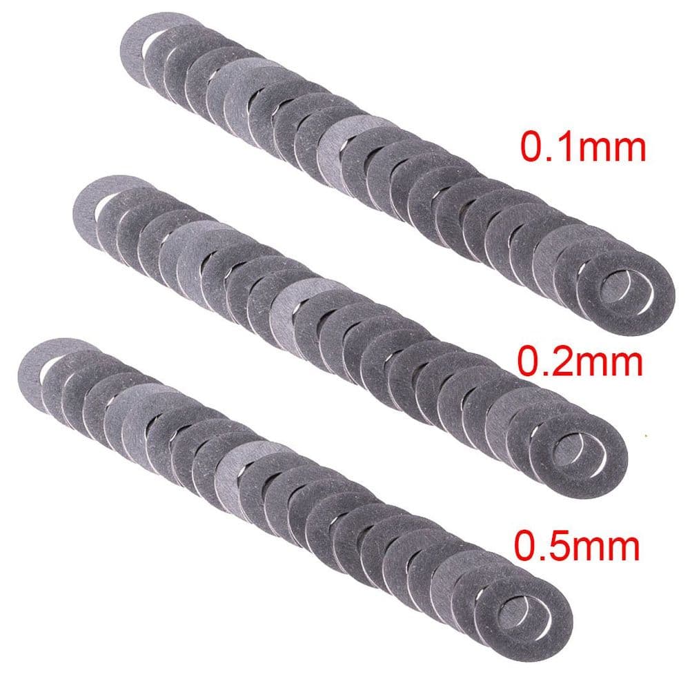Retro Arms Airsoft Gearbox INOX Shims 0 1 / 2 / 5mm 3mm Axis 60 Multi Pack