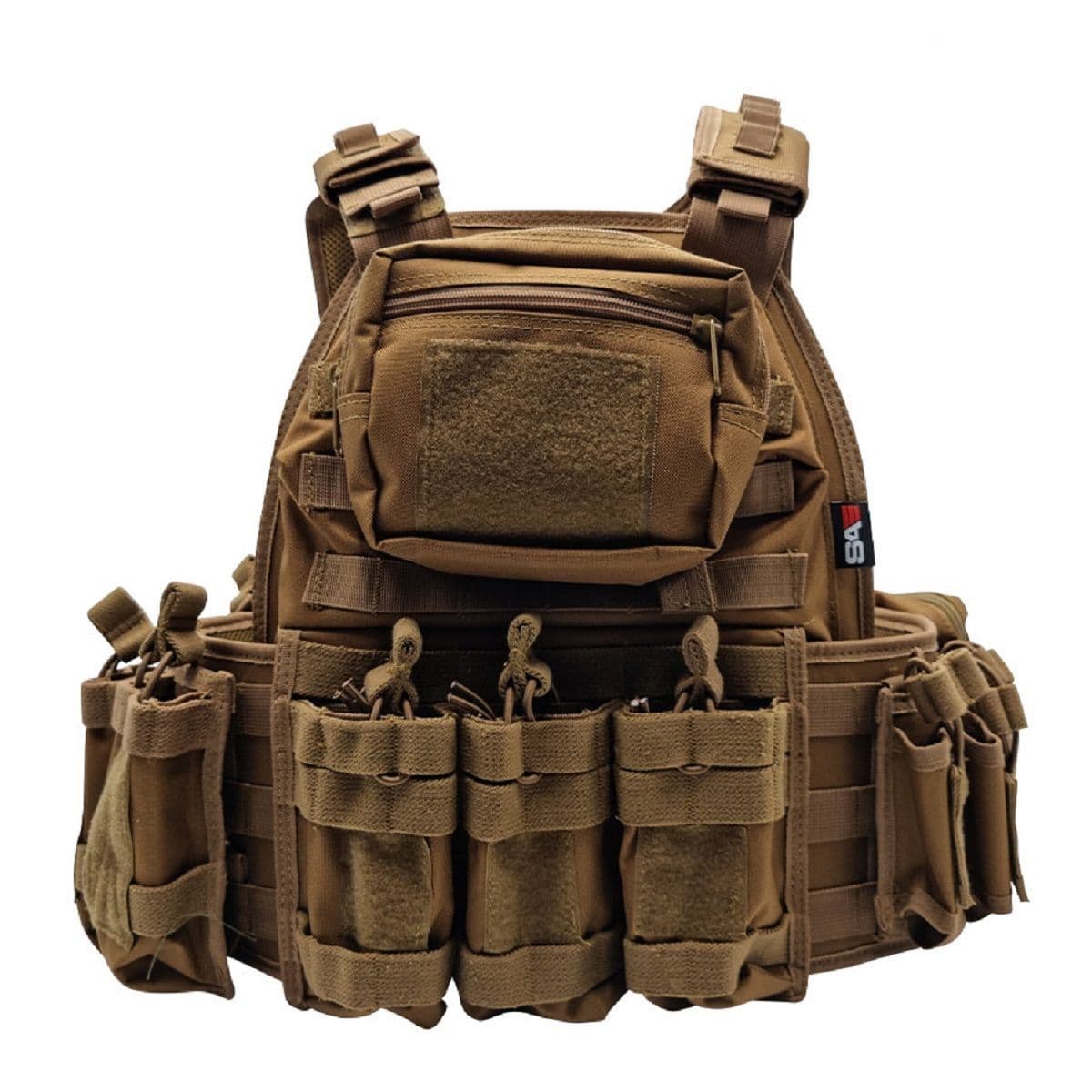 Swiss Arms Heavy Plate Carrier Fully Loaded Tan