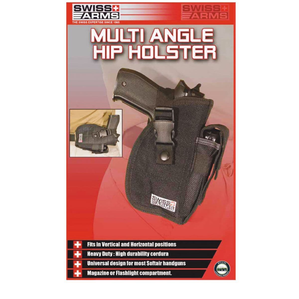 Swiss Arms Multi Angle Hip Holster Black R/H