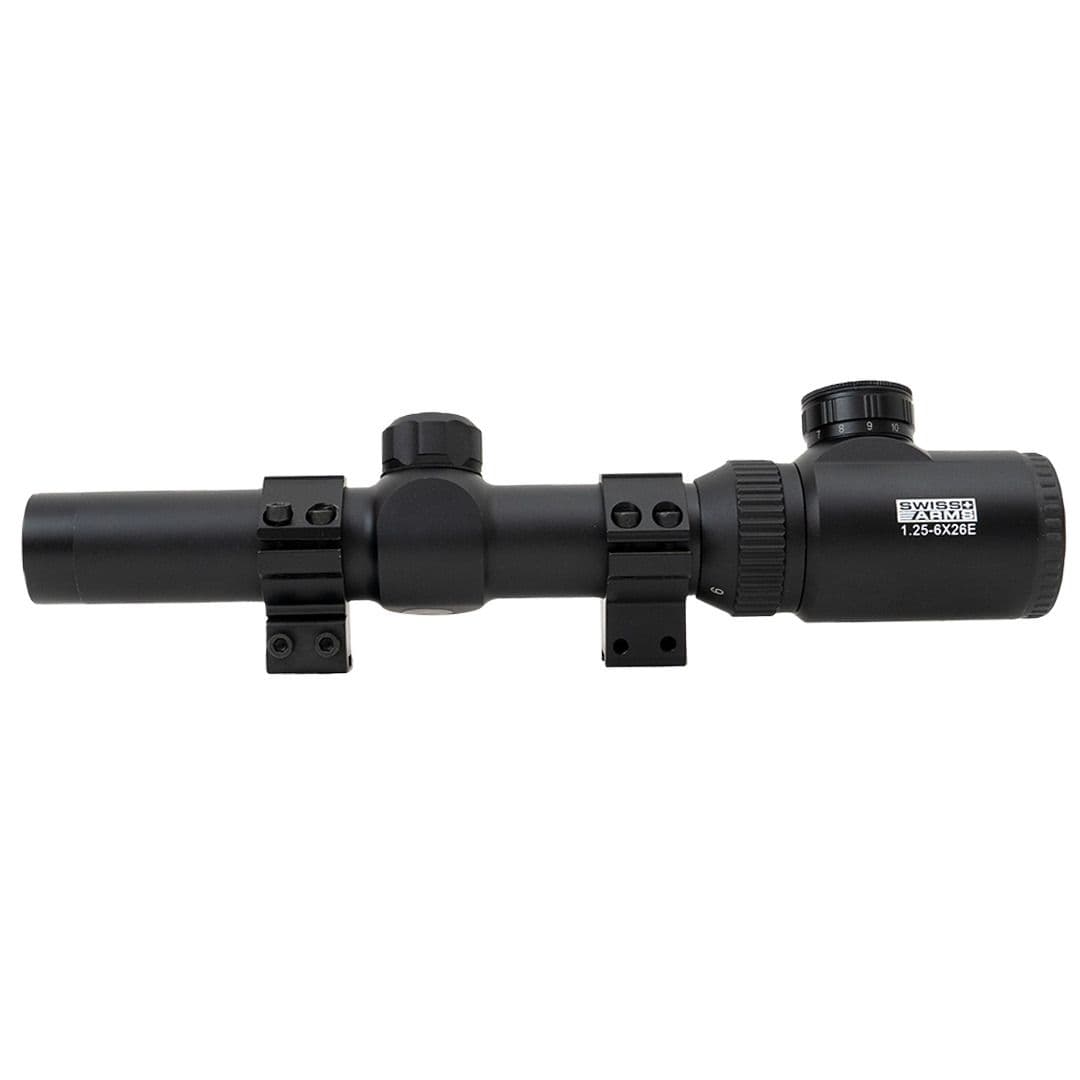 Swiss Arms Telescopic Rifle Scope 1 25-6x26E F82 11mm Weaver Mounts