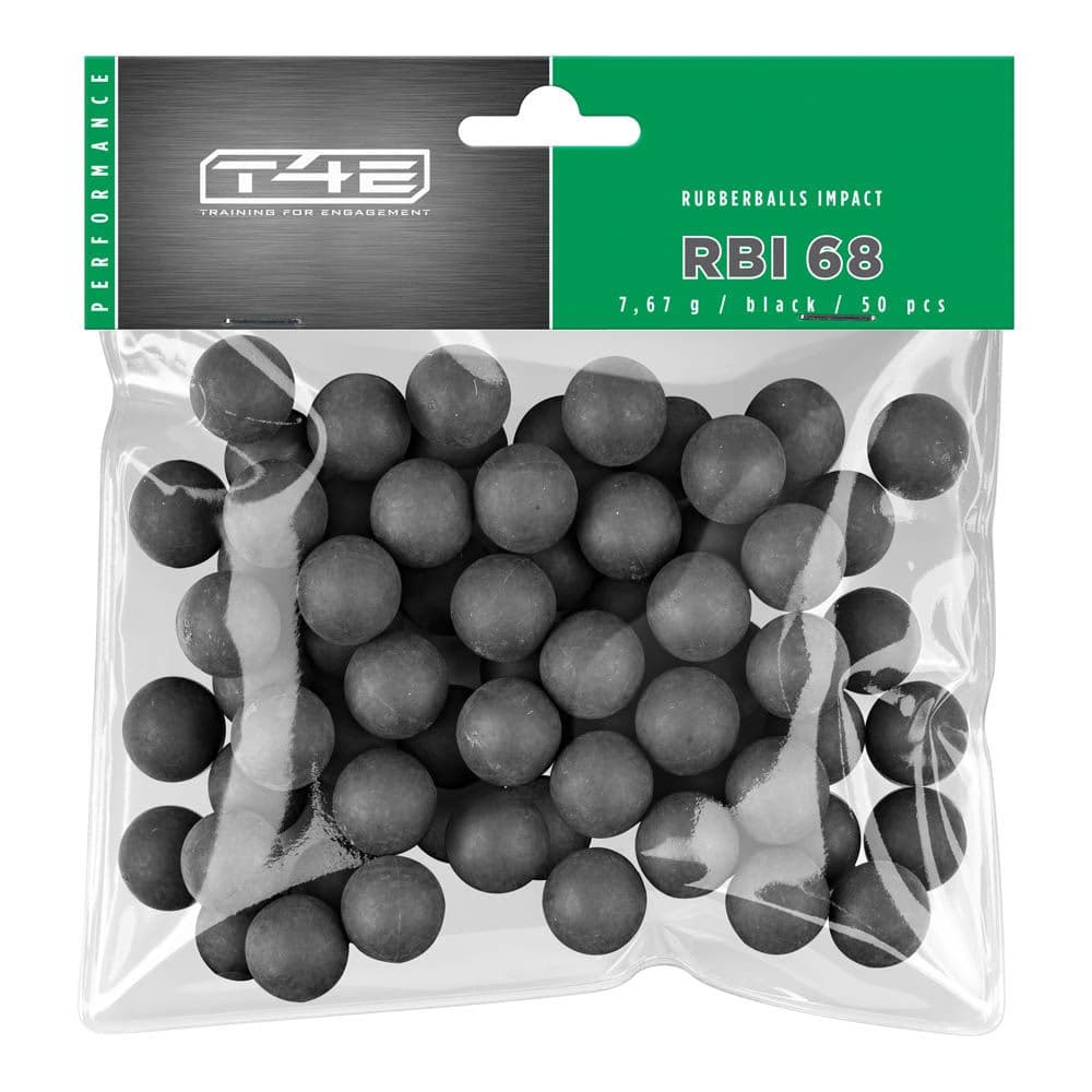 Umarex T4E Performance RBI 68 Rubber Training Ammo Balls 50 Pack