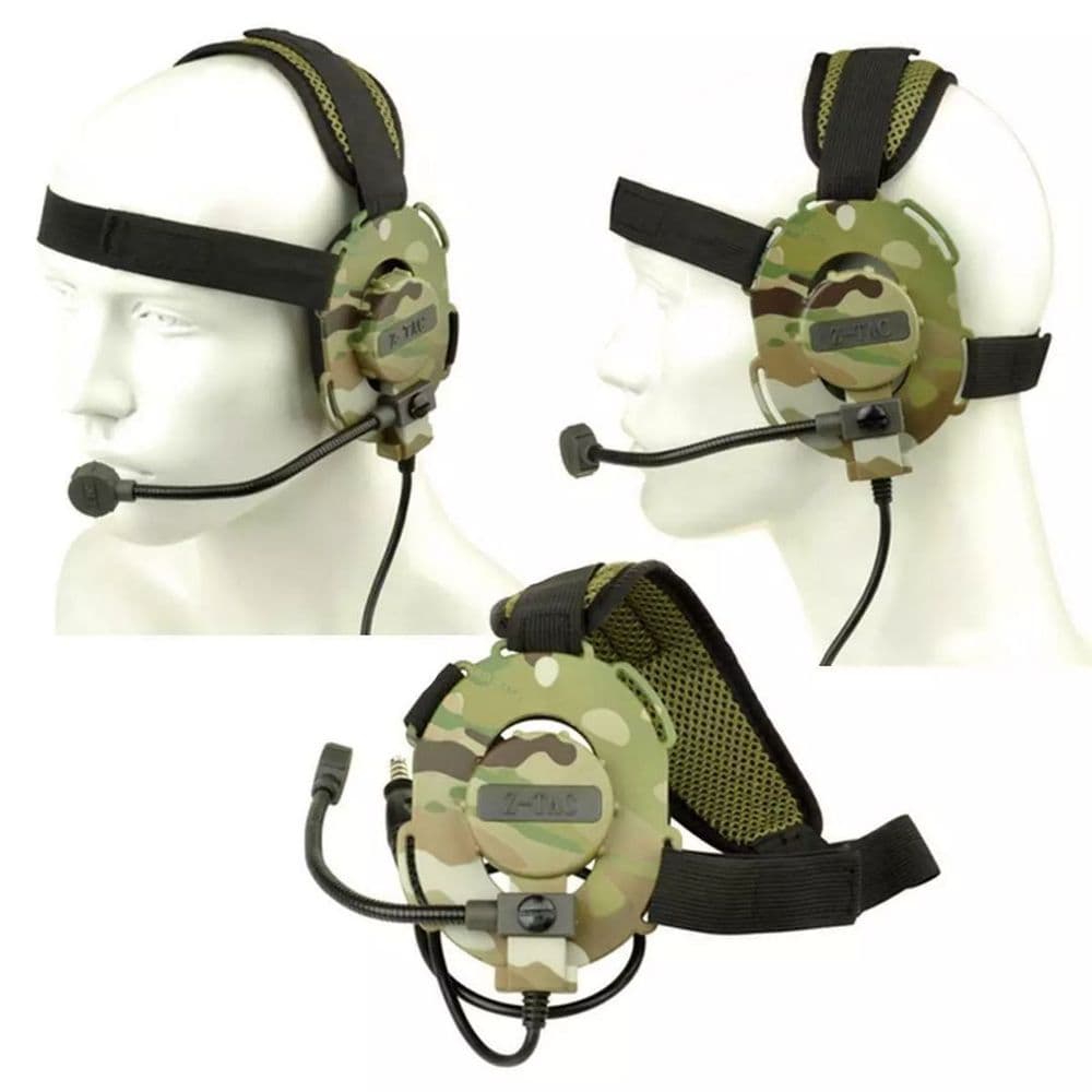 Z- Tactical Z029 Bowman Style Headset EVO III Airsoft Comms Multicam