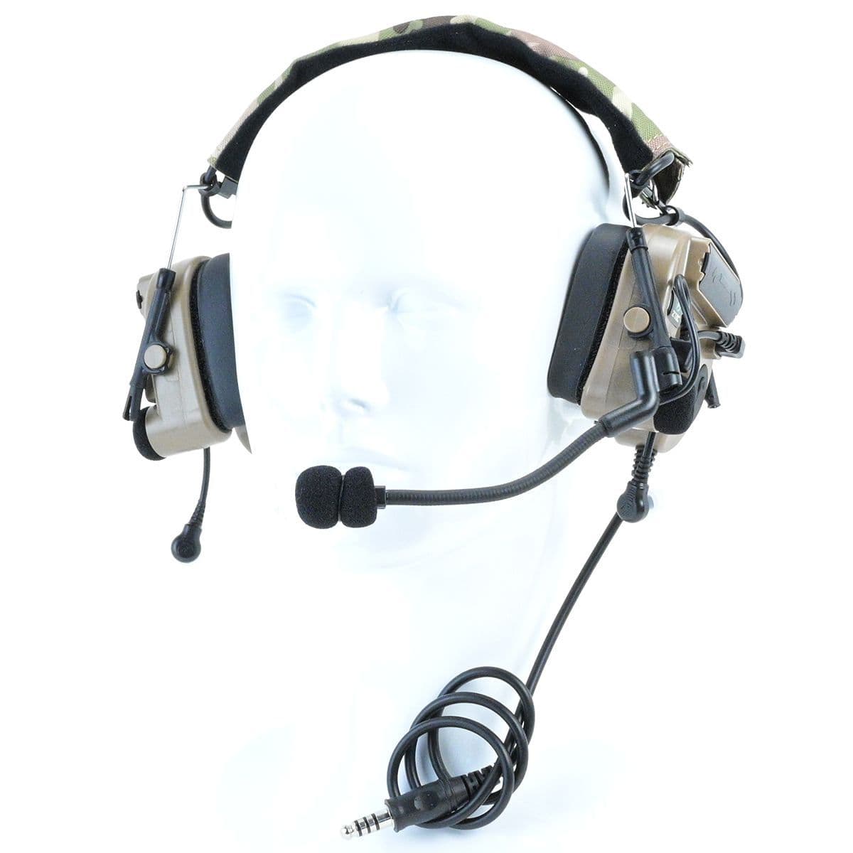 Z-Tactical ZComtac IV Radio Head Set In Ear Active Sound Airsoft Z038DE