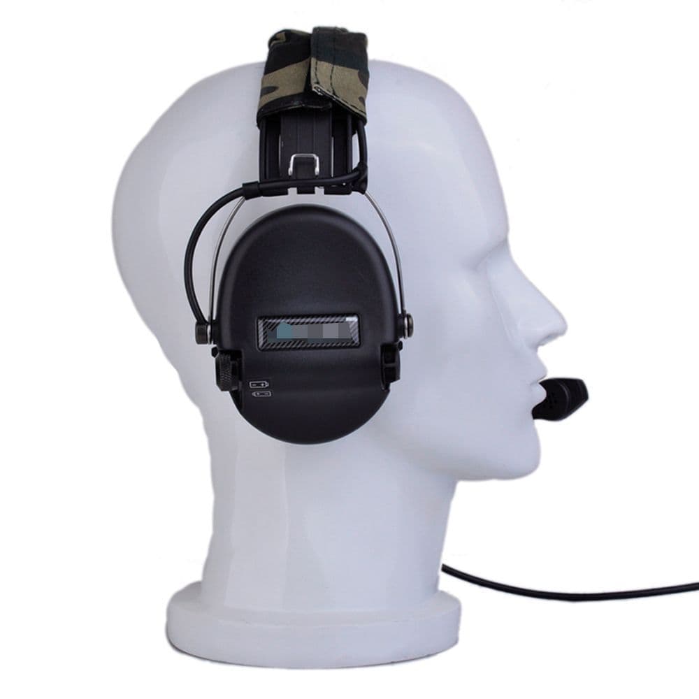 Z-Tactical zSordin Electronic Radio Head Set Active Noise Black Airsoft ...