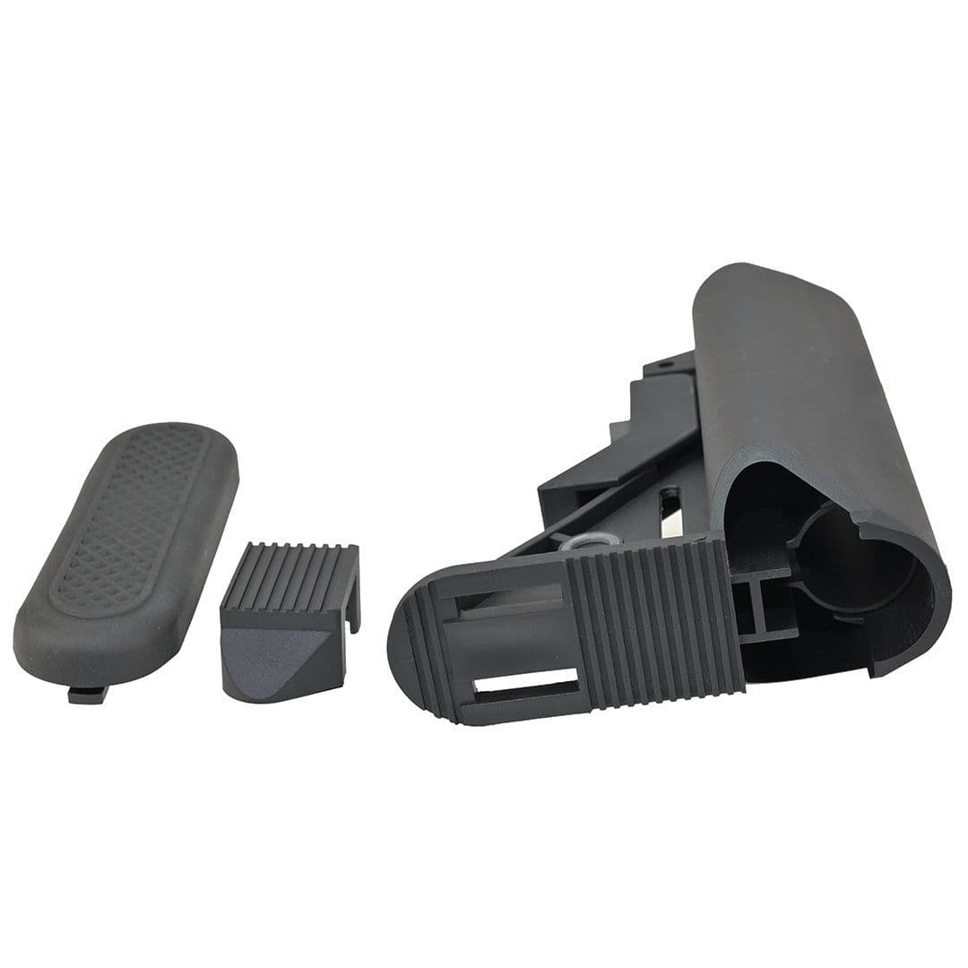 ZCI Airsoft M4 Clubfoot Stock / Crane Stock With Buffer Tube Black