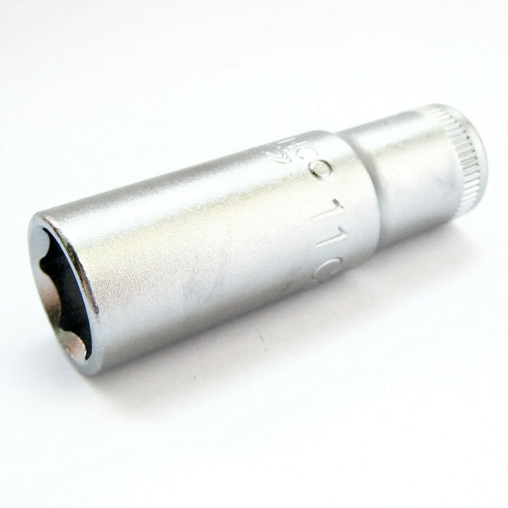 Bahco 11mm Deep Socket 1/4 inch Drive 6 Point Metric