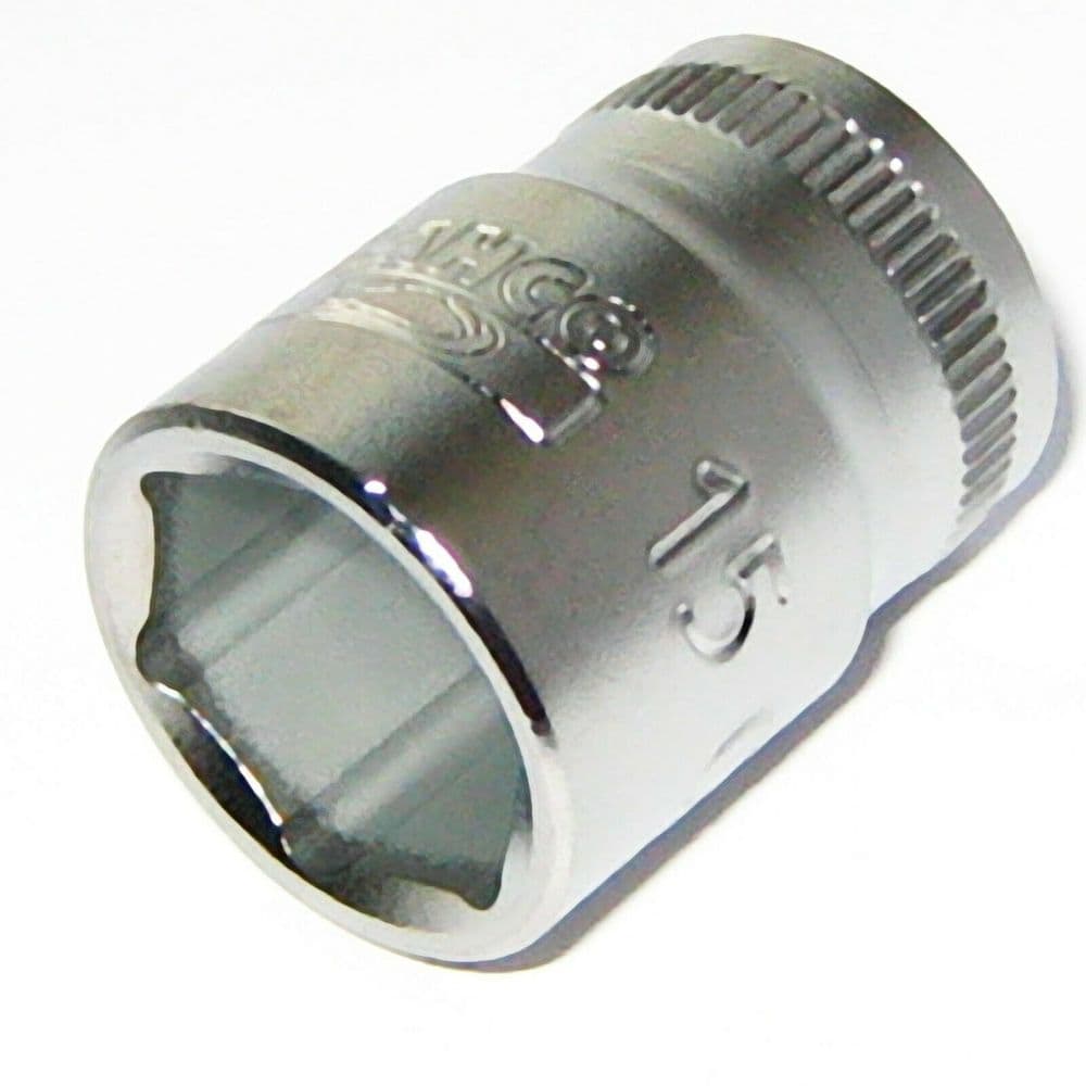 Bahco 15mm Socket 3/8 inch Drive 6 Point Metric SBSF-15