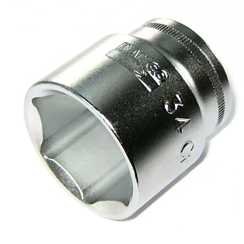 Bahco 34mm Socket 1/2 inch Drive 6 Point Metric SBS80-34