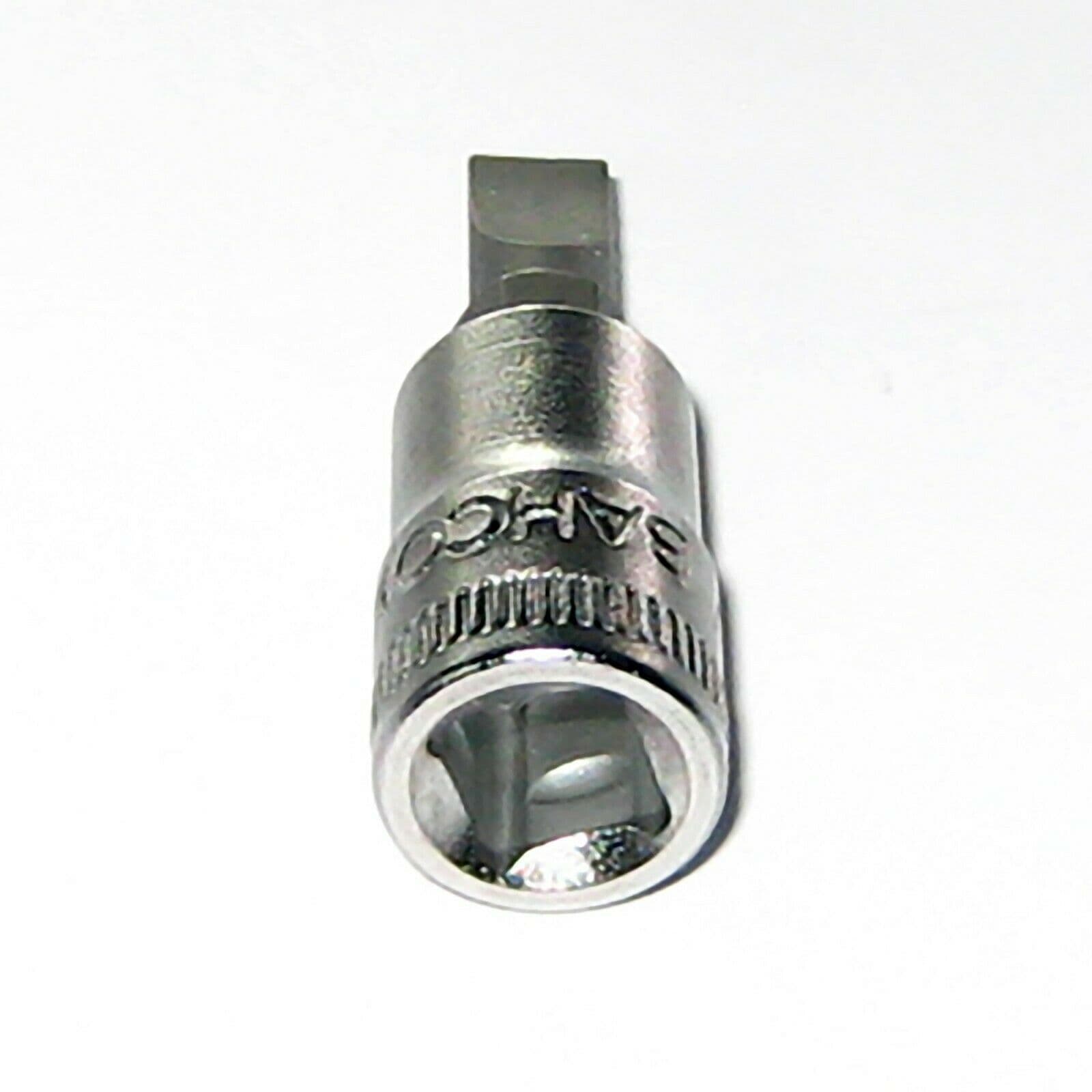 Bahco 5 5mm Slotted Flat Head Screwdriver Socket Bit 1/4 inch Drive