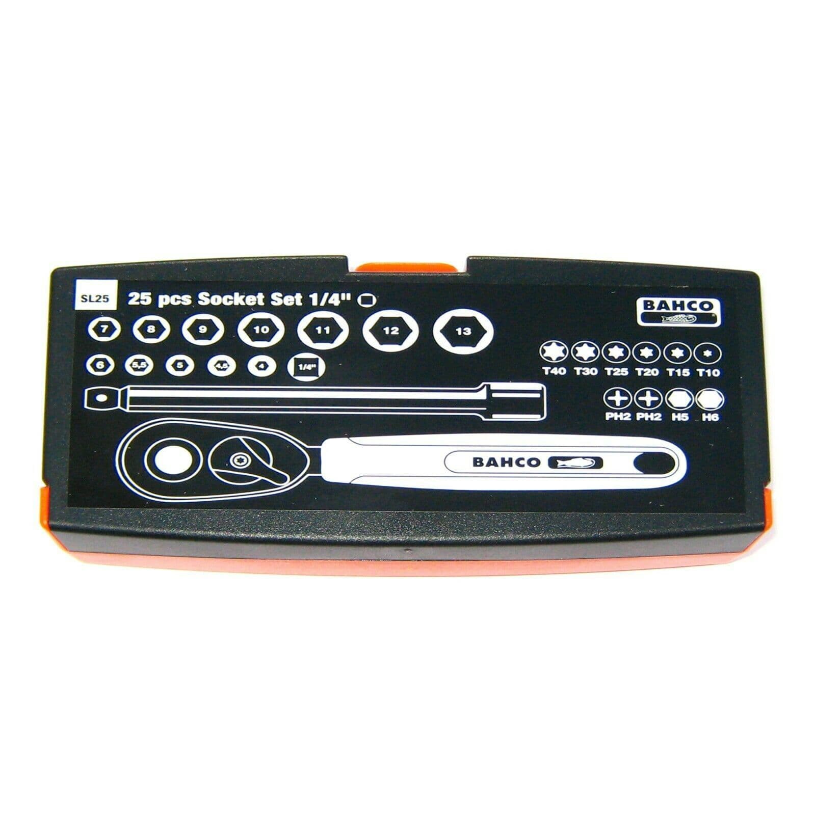Bahco EMPTY Case for 1/4 inch Drive S25 Socket Set Spare Replacment
