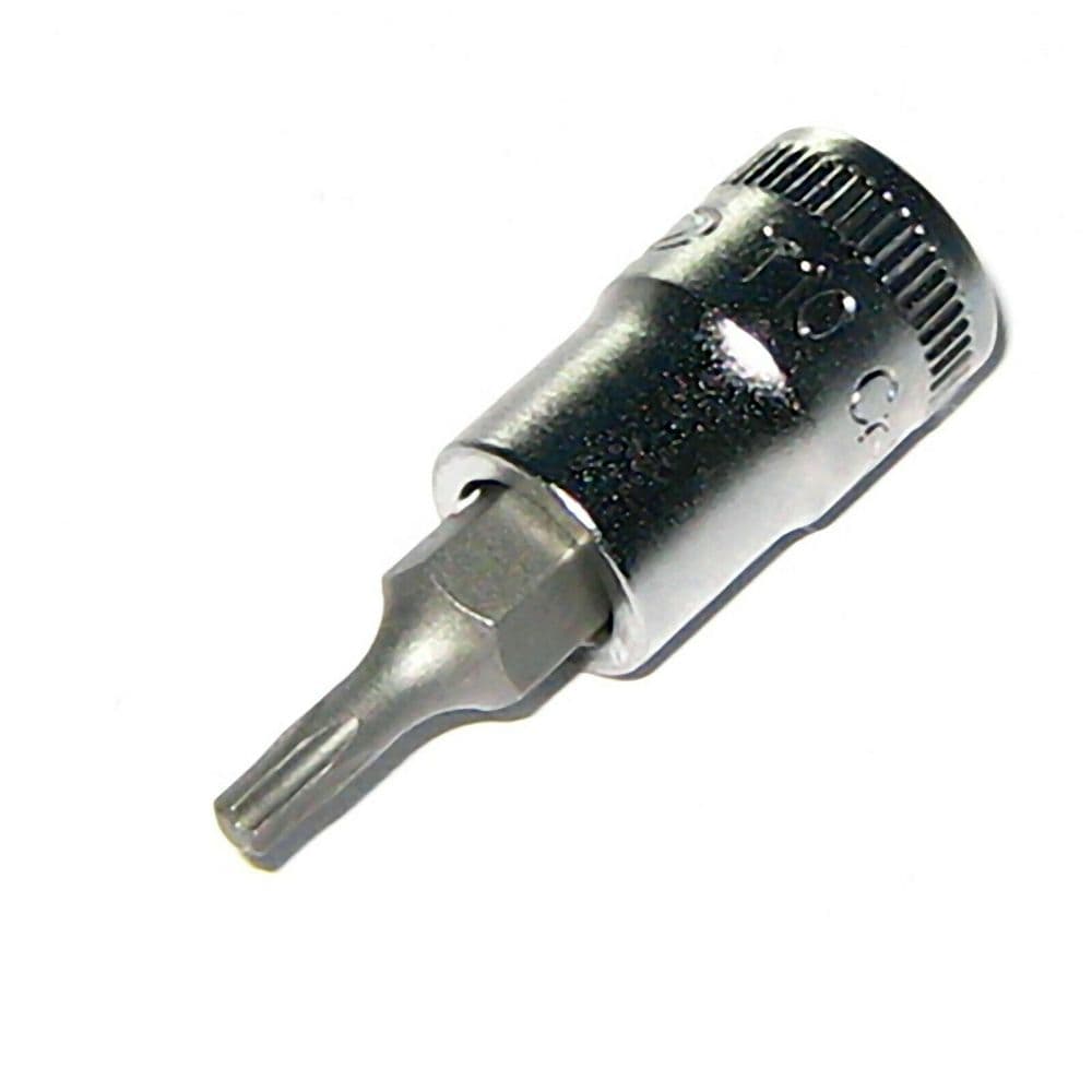Bahco T10 TORX Socket Bit 1/4 inch Drive TX10 TX-10 Star Key Male