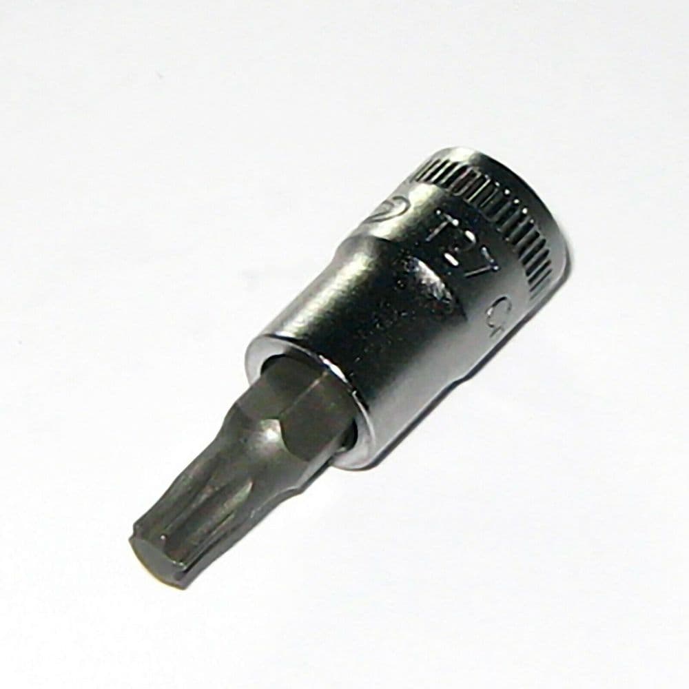 Bahco T27 TORX Socket Bit 1/4 inch Drive TX27 TX-27 Star Key Male