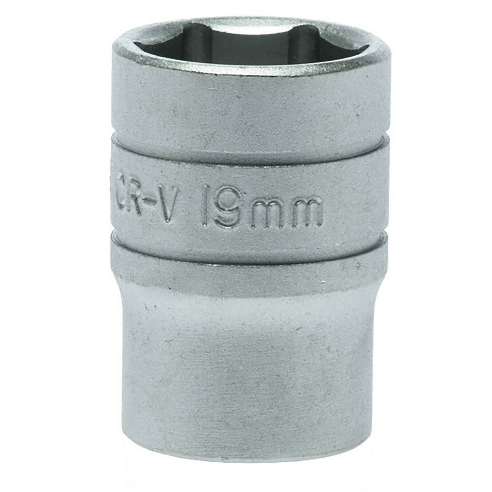 Teng Tools 19mm Socket 1/2 inch Drive 6 Point Metric M1205196-C