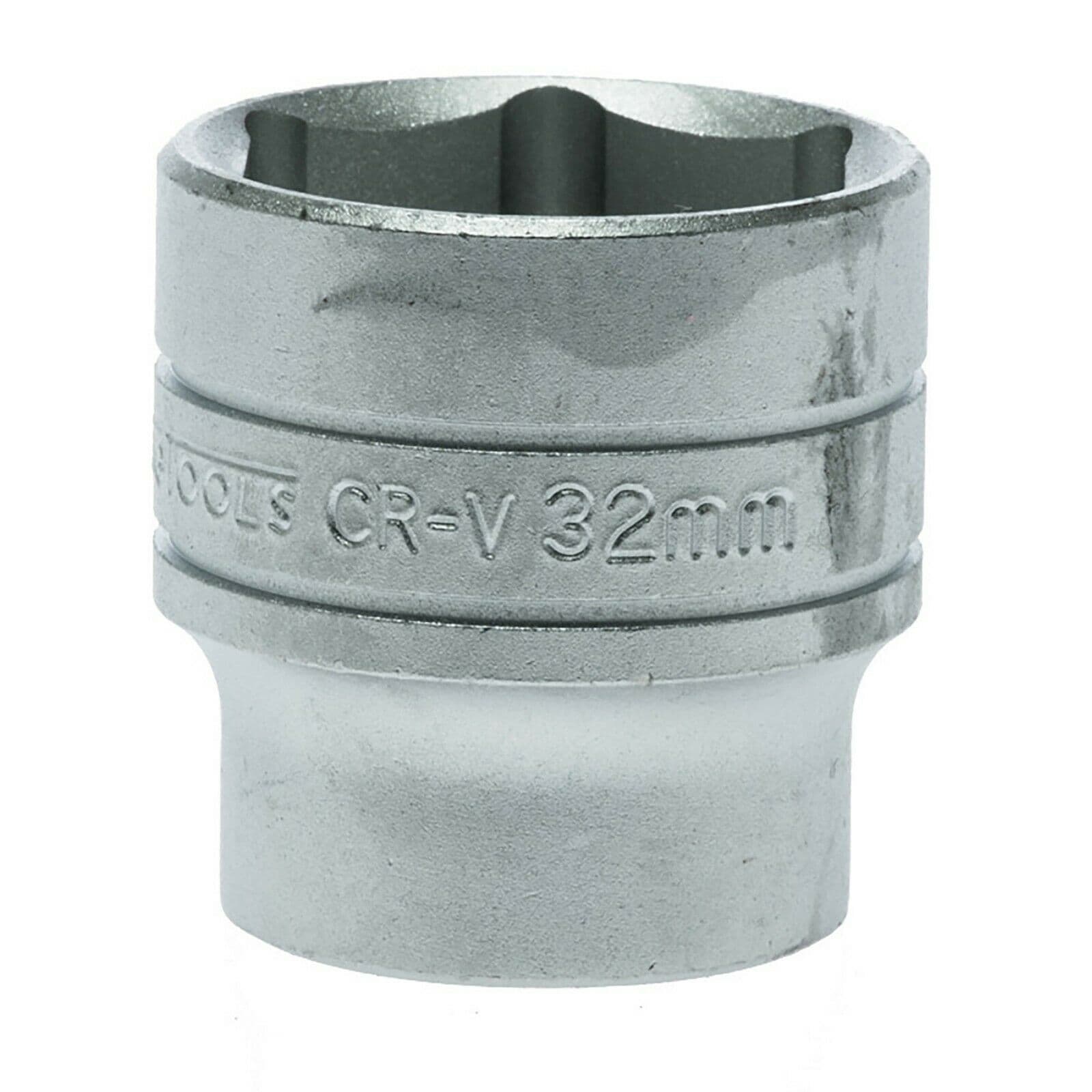 Teng Tools 32mm Socket 1/2 inch Drive 6 Point Metric M1205326-C