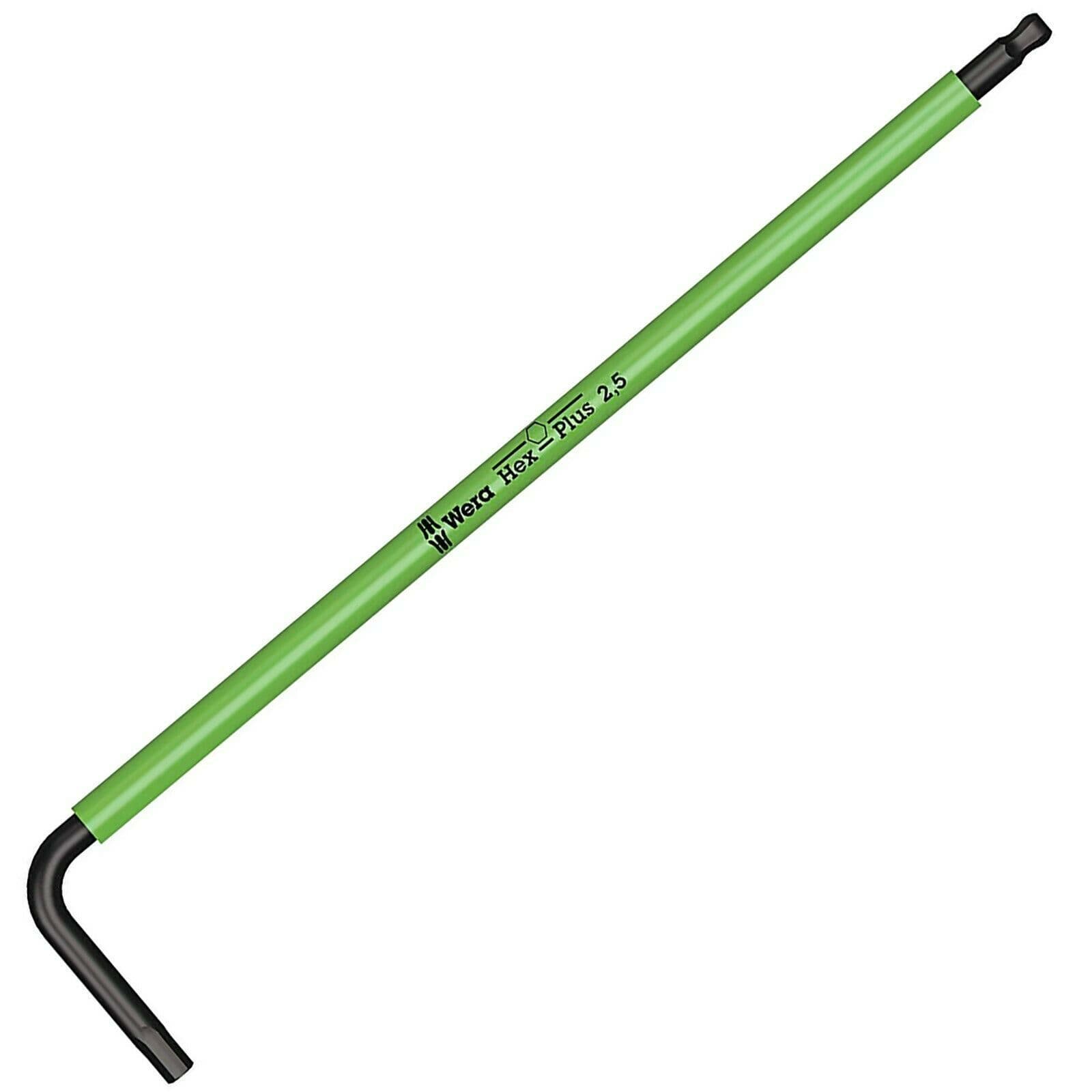 Wera 2 5mm Hex-Plus Allen Key BlackLaser L-Key Metric Colour Coded Ball End
