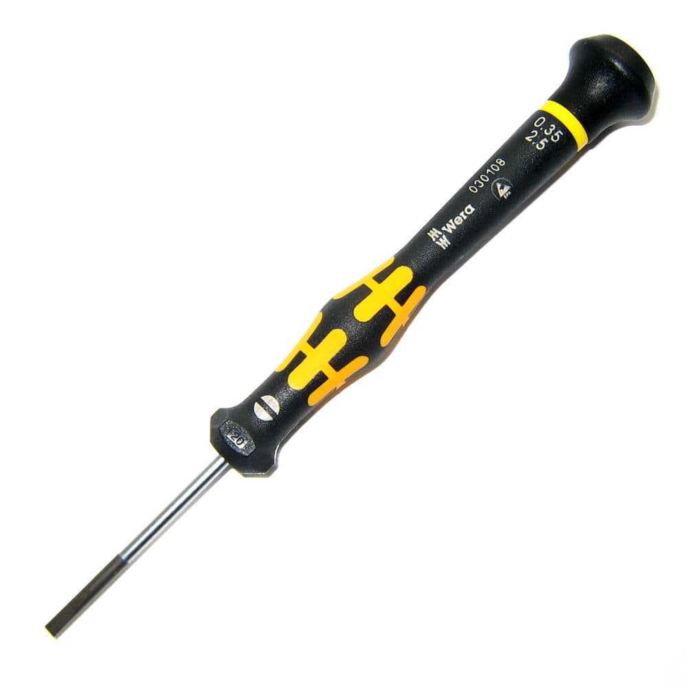 Wera 2 5mm x 40mm ESD Micro Precision Slotted Screwdriver 1578 A ...