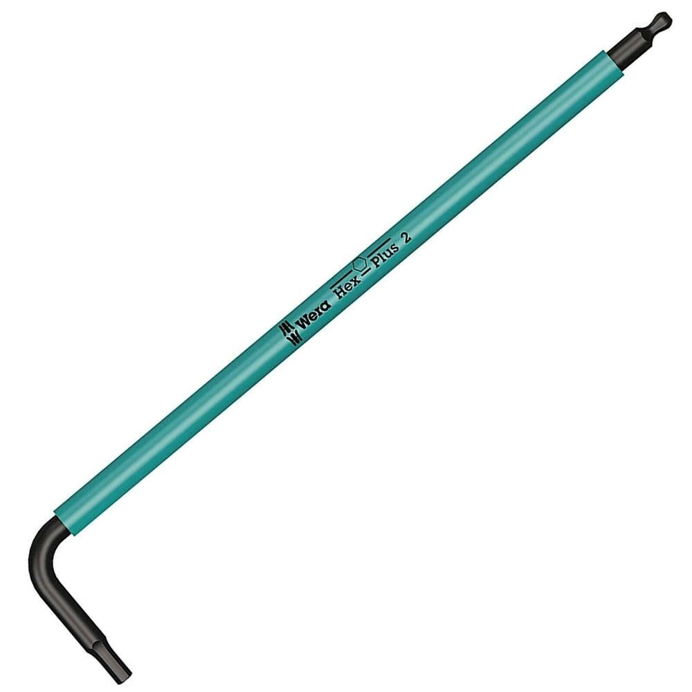 Wera 2mm Hex-Plus Allen Key BlackLaser L-Key Metric Colour Coded Ball End